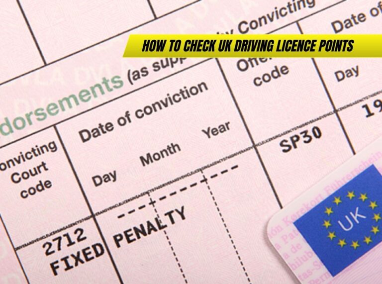How to Check UK Driving Licence Points: Complete Guide to Monitoring Your Penalty Points 2025 ...